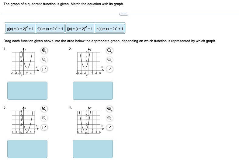 Solved The graph of a quadratic function is given. Match the | Chegg.com