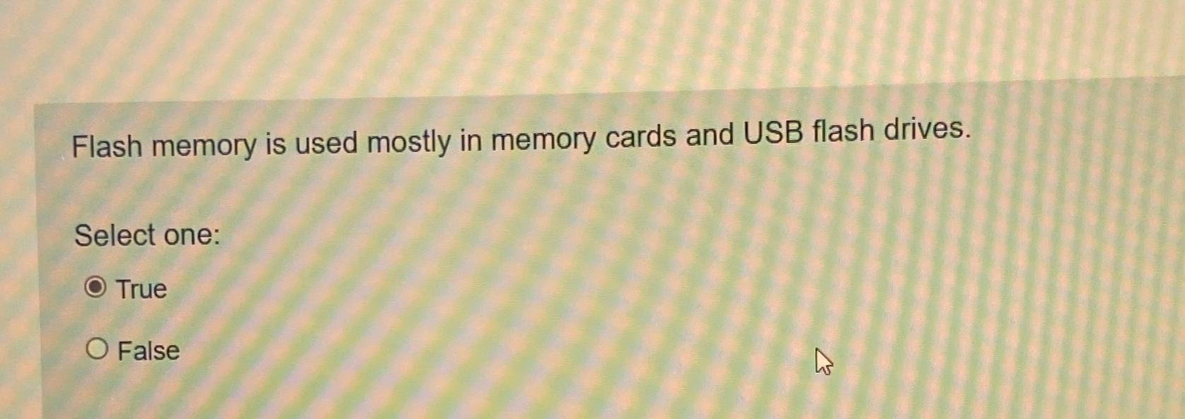 Solved Flash memory is used mostly in memory cards and USB | Chegg.com