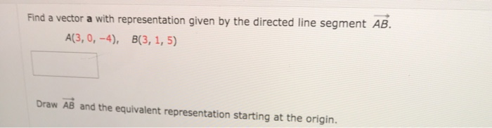 Solved Find a vector a with representation given by the | Chegg.com