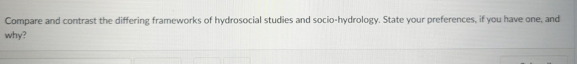 Solved Compare and contrast the differing frameworks of | Chegg.com