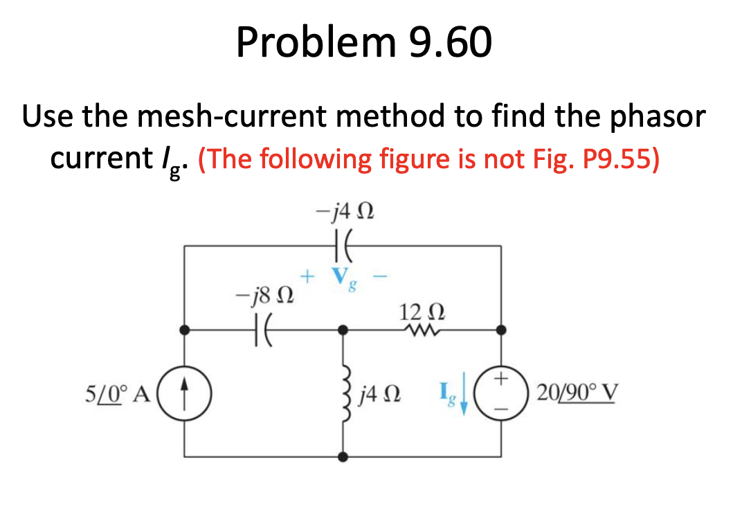 Solved Problem 9.60Use the mesh-current method to find the | Chegg.com