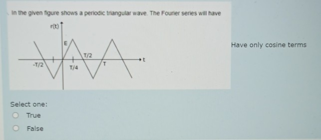 Solved In the given figure shows a periodic triangular wave. | Chegg.com