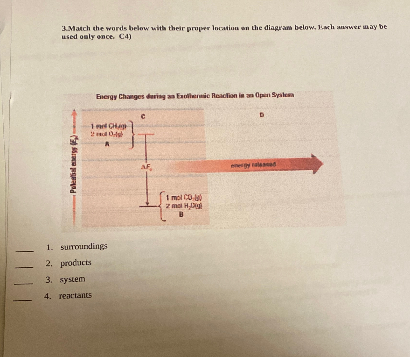 Solved 3.Match the words below with their proper location on | Chegg.com