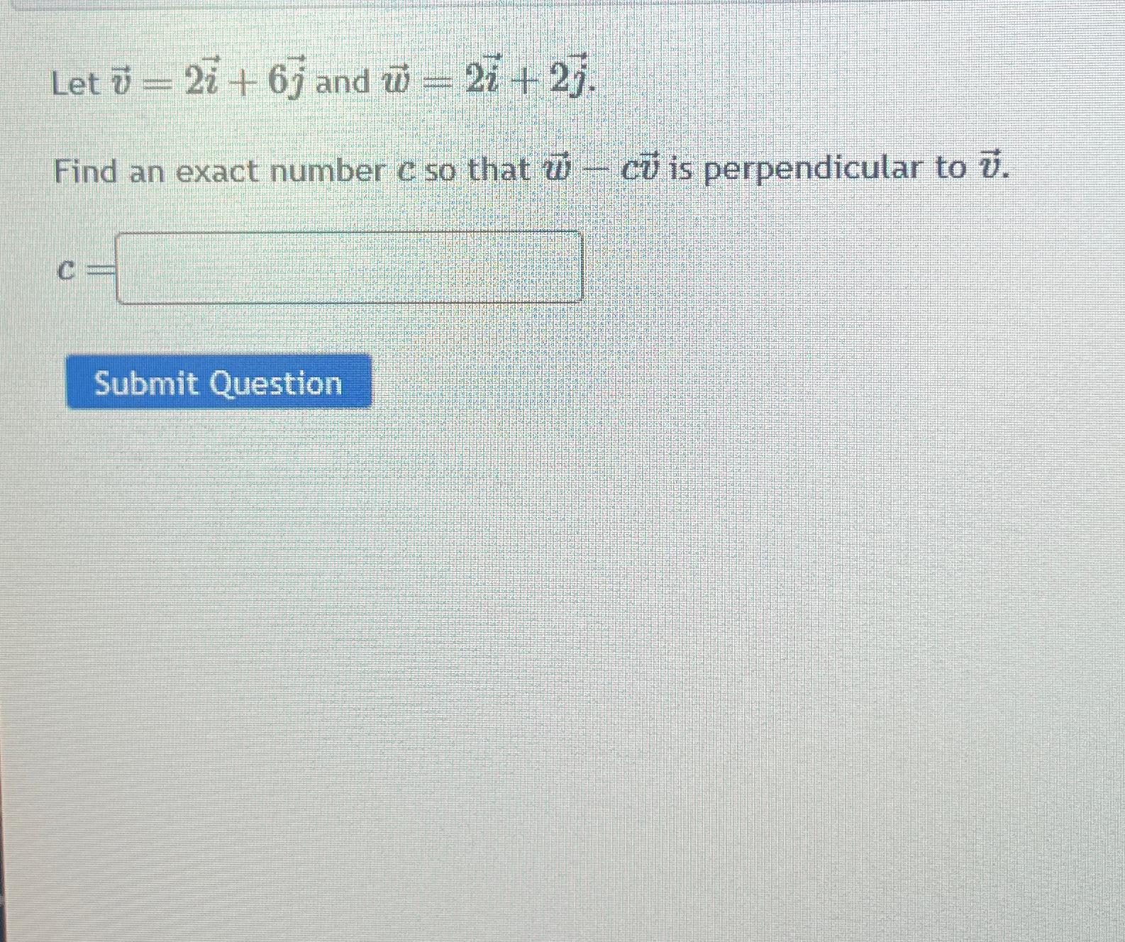 Solved Let vec(v)=2vec(i)+6vec(j) ﻿and | Chegg.com