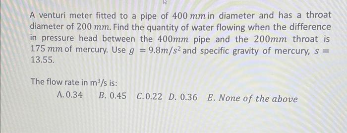 Solved Derive a formula for the pressure difference Pa - Pb | Chegg.com