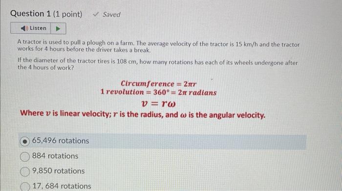 Solved A tractor is used to pull a plough on a farm. The | Chegg.com