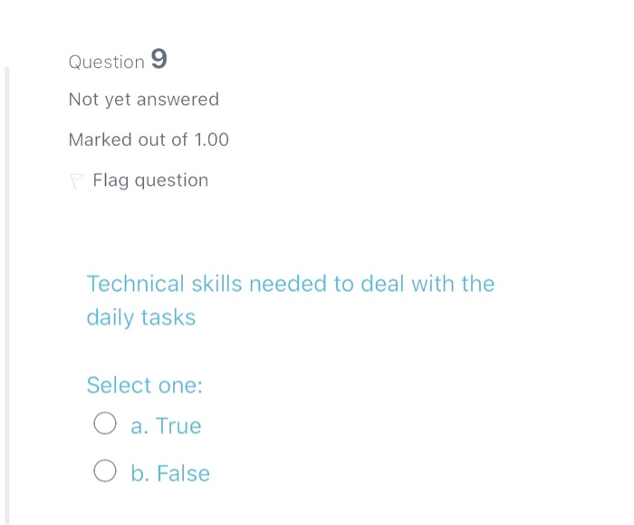Solved Question 9 Not yet answered Marked out of 1.00 Flag | Chegg.com