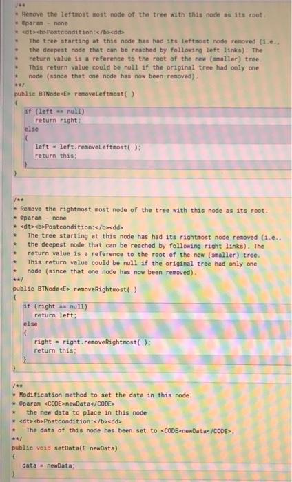 Solved The provided BTNode.java and BTree java classes will | Chegg.com