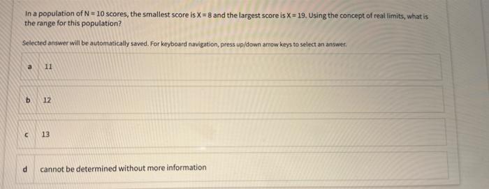 Solved In a population of N=10 scores, the smallest score is | Chegg.com Solved In a population of N=10 scores, the smallest score is | Chegg.com