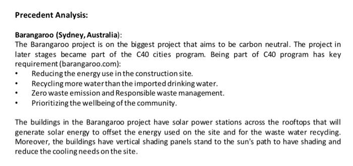 Solved precedent analysis for a net zero carbon foot bridge | Chegg.com