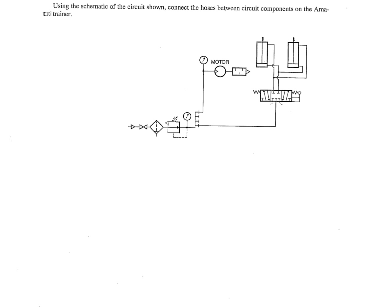 Solved Using the schematic of the circuit shown, connect the | Chegg.com