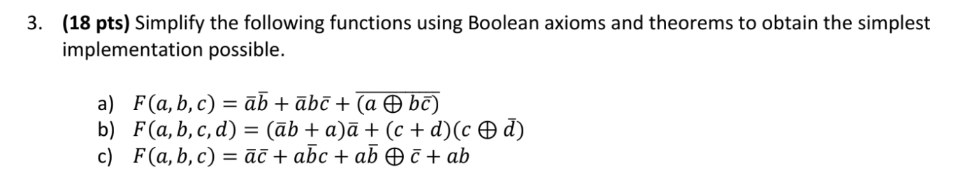 Solved ( 18pts ﻿implementation | Chegg.com