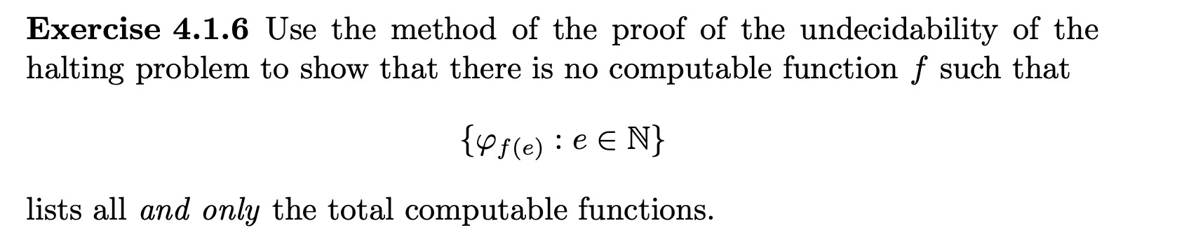 Solved Exercise 4.1.6 ﻿Use the method of the proof of the | Chegg.com