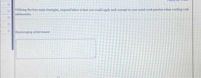 Solved Utilizing the four main strategies, respond below to | Chegg.com