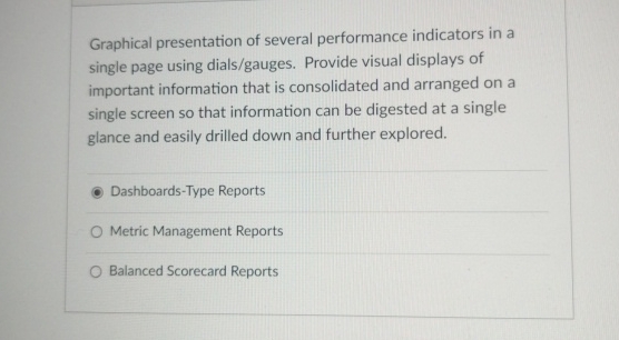 Solved Graphical presentation of several performance | Chegg.com
