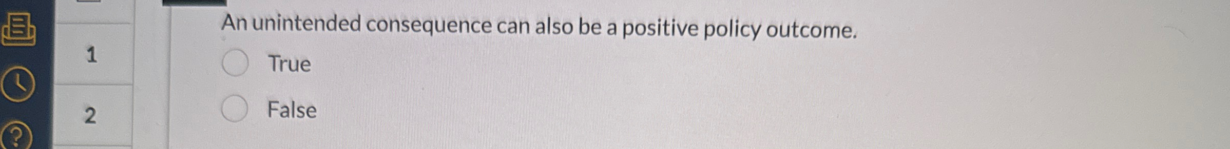 Solved An unintended consequence can also be a positive | Chegg.com
