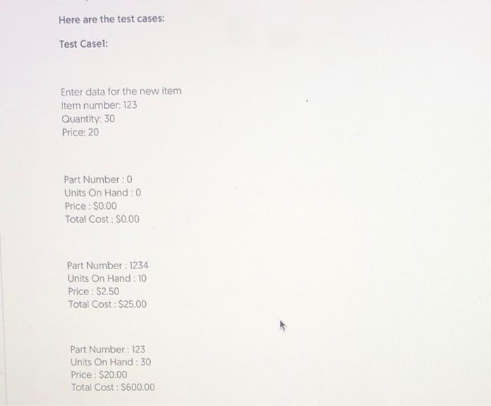 Solved 7. Inventory Class Design an Inventory class that can | Chegg.com