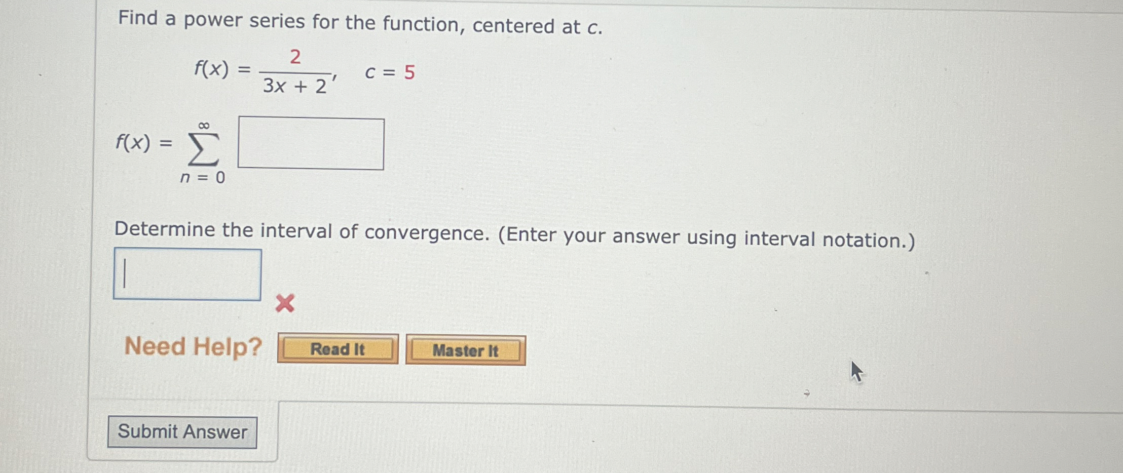 Solved Find a power series for the function, centered at | Chegg.com