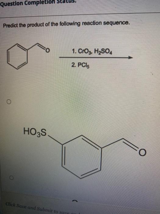 Solved Question Completion Status: Predict the product of | Chegg.com