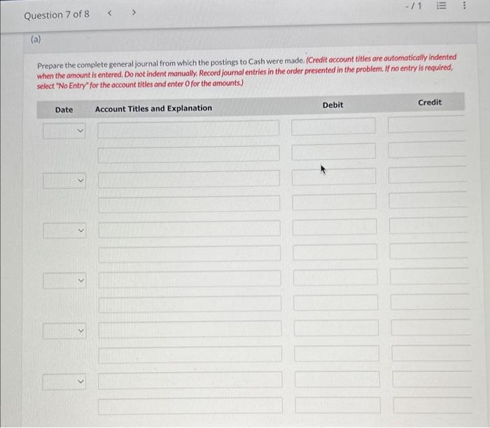 Solved The following T-accounts summarize the ledger of | Chegg.com