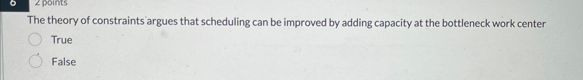 Solved The theory of constraints argues that scheduling can | Chegg.com