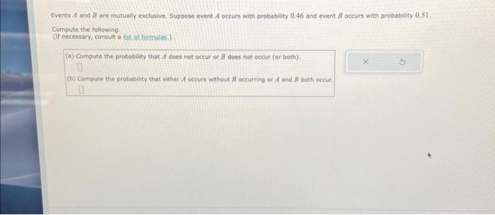 Solved Events A and B are mutually exclusive. Suppose event | Chegg.com