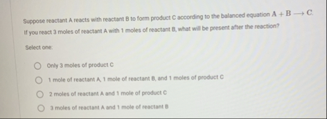 Solved Suppose reactant A reacts with reactant B ﻿to form | Chegg.com