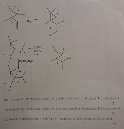 Solved (a) ﻿Provide full mechanistic details for the | Chegg.com