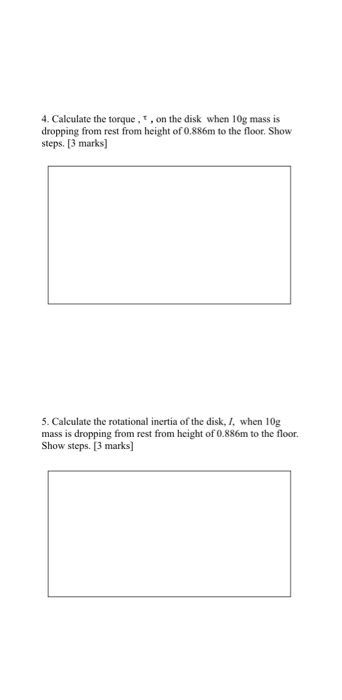 Energy and Motion EXPERIMENT: MEASURING ROTATIONAL | Chegg.com