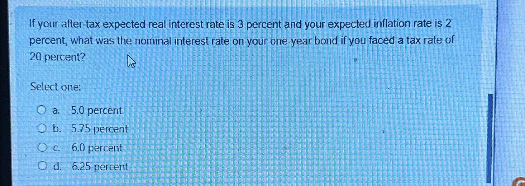 Solved If your after-tax expected real interest rate is 3 | Chegg.com