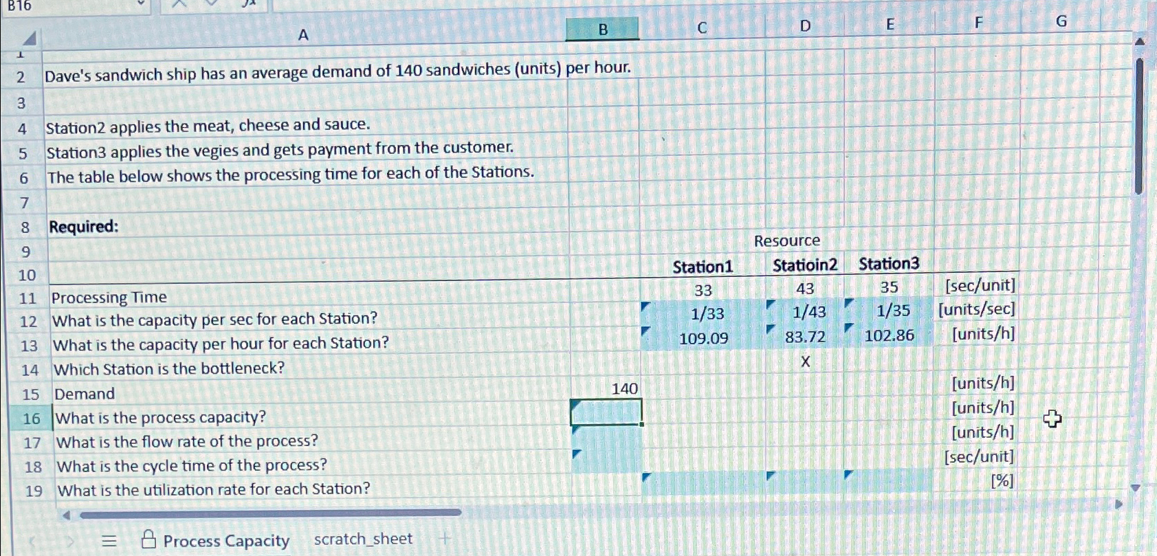 Solved Can anyone solve the empty blue boxes on excel and | Chegg.com