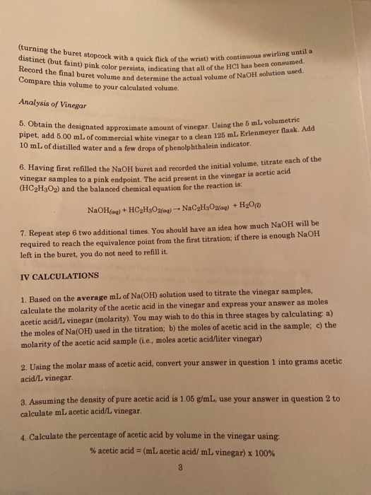 Solved Report Sheet: Acid-Base Titrations Name Date | Chegg.com