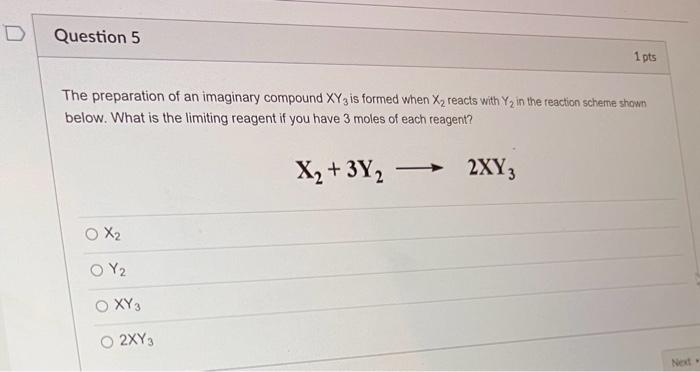 The preparation of an imaginary compound XY3 is | Chegg.com
