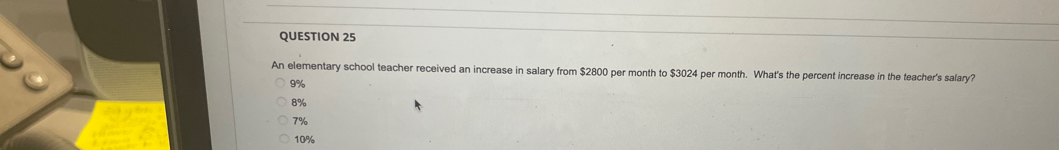 Solved QUESTION 25An elementary school teacher received an | Chegg.com
