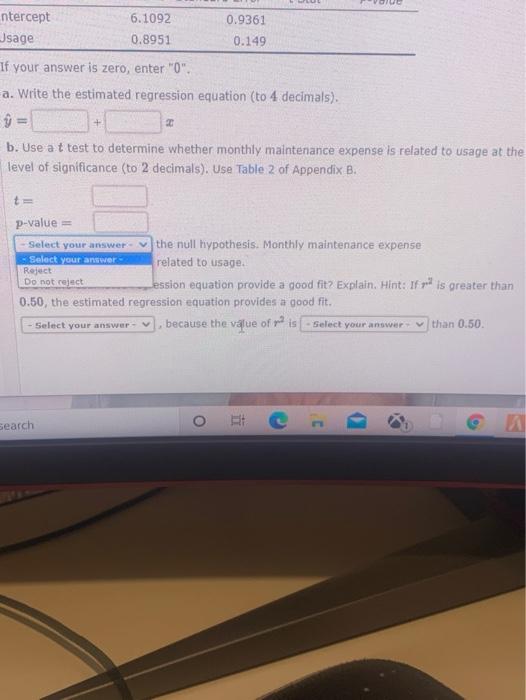 Solved Following is a portion of the regression output for | Chegg.com