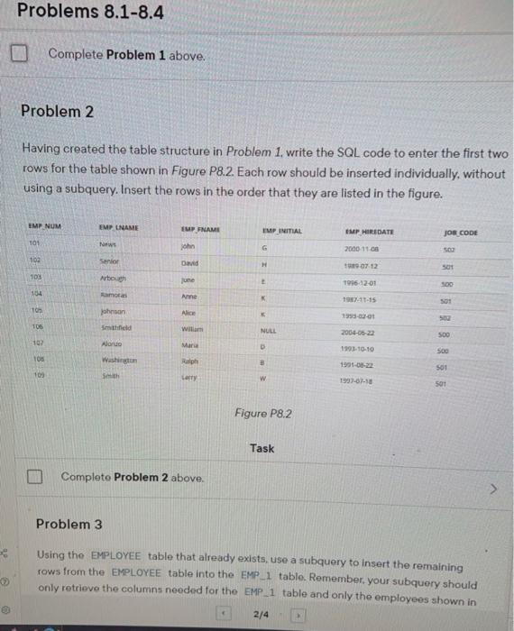 Solved I need help with this Database Concept Assignment. | Chegg.com