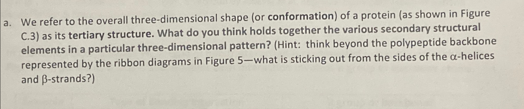 Solved a. ﻿We refer to the overall three-dimensional shape | Chegg.com