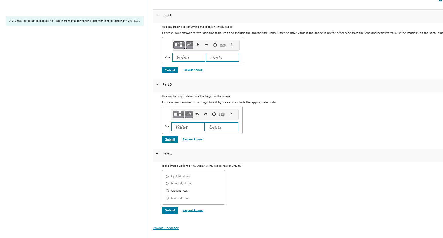 Solved Use ray tracing to determine the location of the | Chegg.com