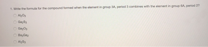 Solved Write the formula for the compound formed when the | Chegg.com
