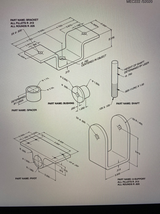 Solved Refer to the Shock Assembly shown on the following | Chegg.com