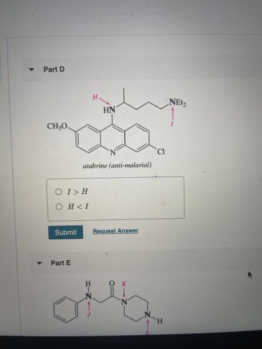 Solved Part B D HN NE2 NC LSD CH3 OC H Ο Η | Chegg.com