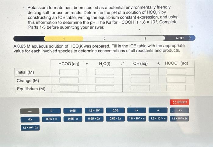 Solved Determine the pH of a solution by constructing an ICE | Chegg.com