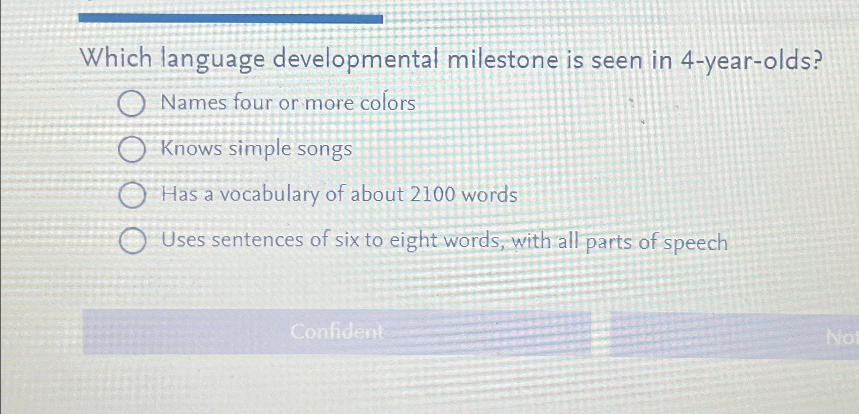 Solved Which language developmental milestone is seen in | Chegg.com