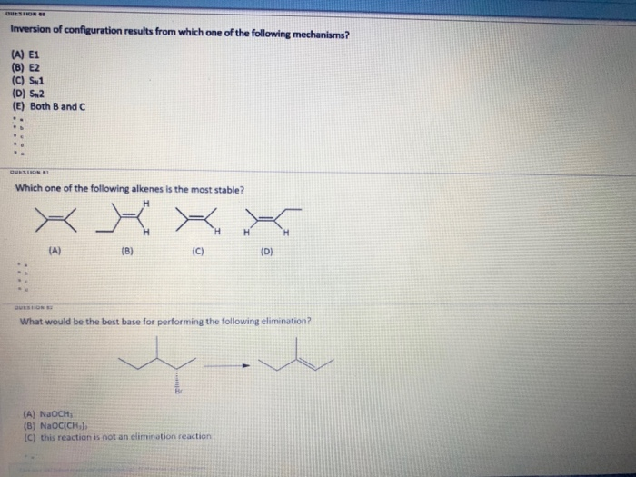 Solved Inversion of configuration results from which one of | Chegg.com