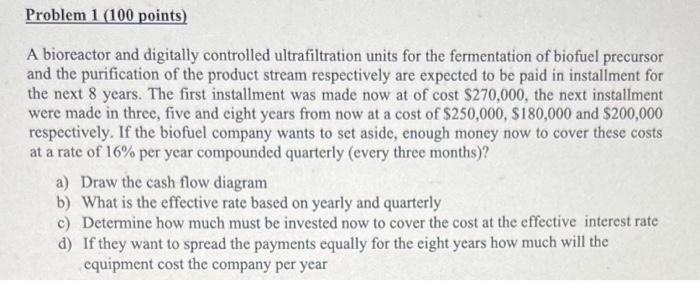 Solved A bioreactor and digitally controlled ultrafiltration | Chegg.com