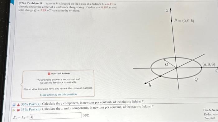 Solved ELECTRIC FIELDA point P is located on the z-axis a | Chegg.com