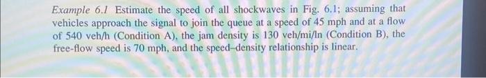 Solved For Example 6.1 Calculate the time that the queue | Chegg.com