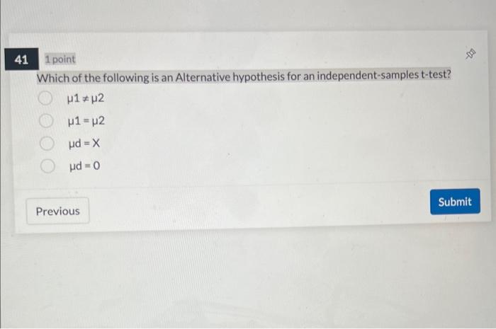 Solved Which of the following is an Alternative hypothesis | Chegg.com