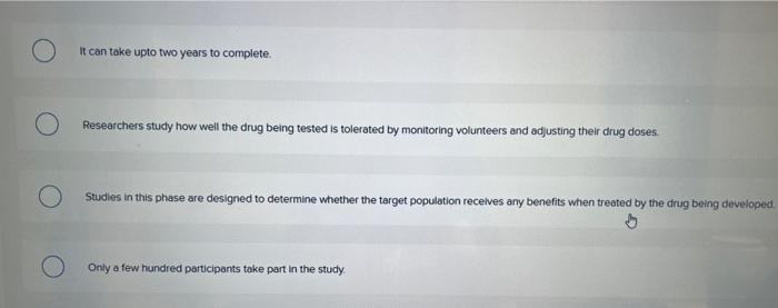 Solved Identify a true statement about phase one of... | Chegg.com