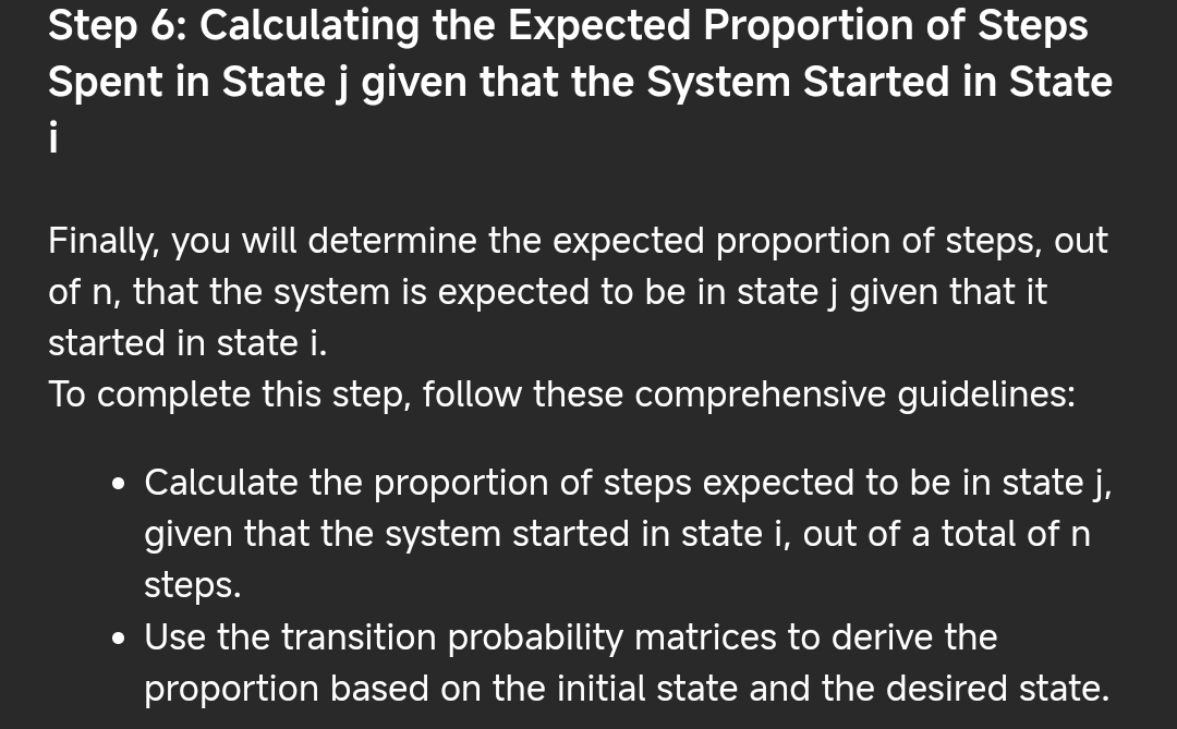 Solved Step 6: Calculating the Expected Proportion of Steps | Chegg.com